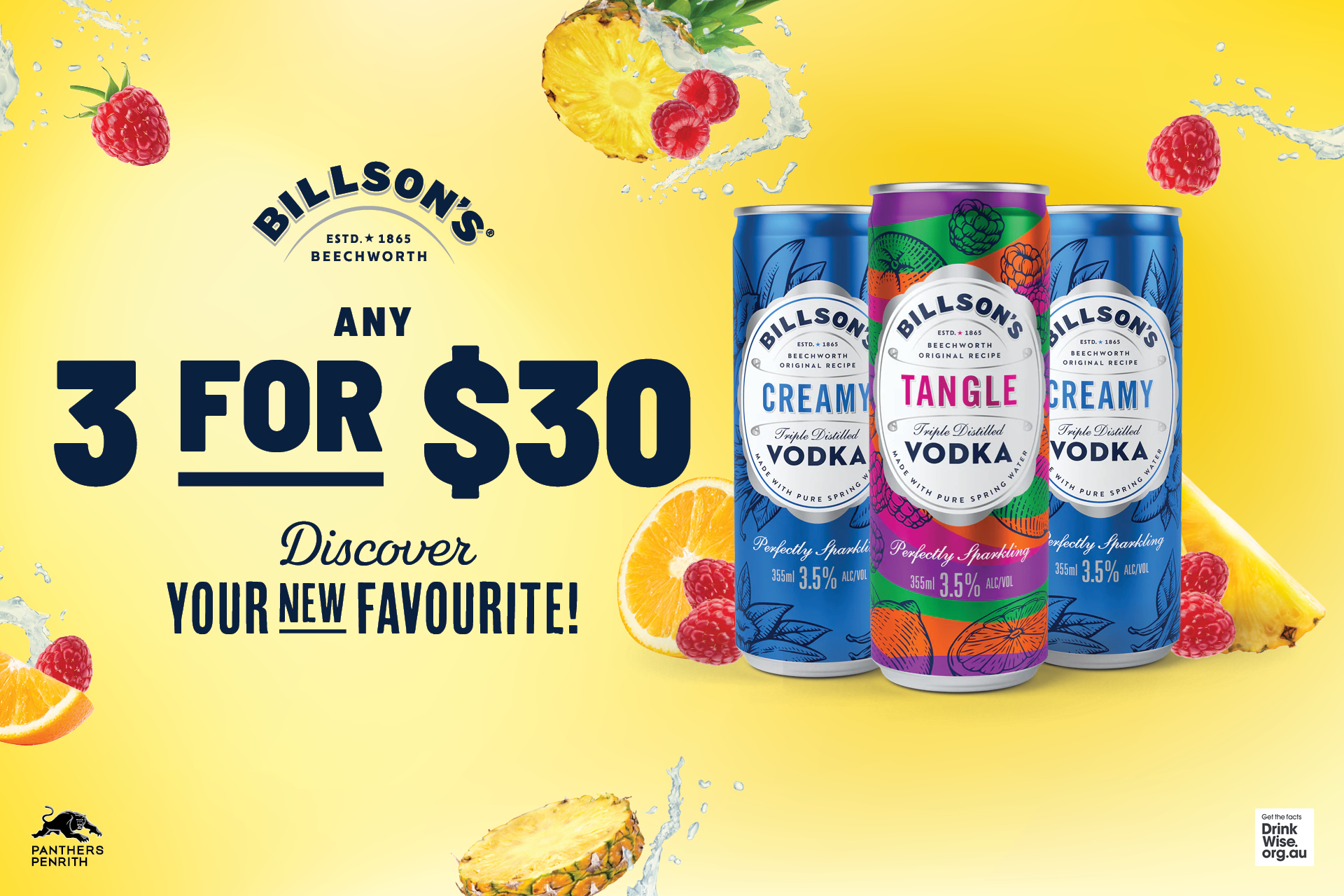 3 for $30 Billson's - Panthers Penrith